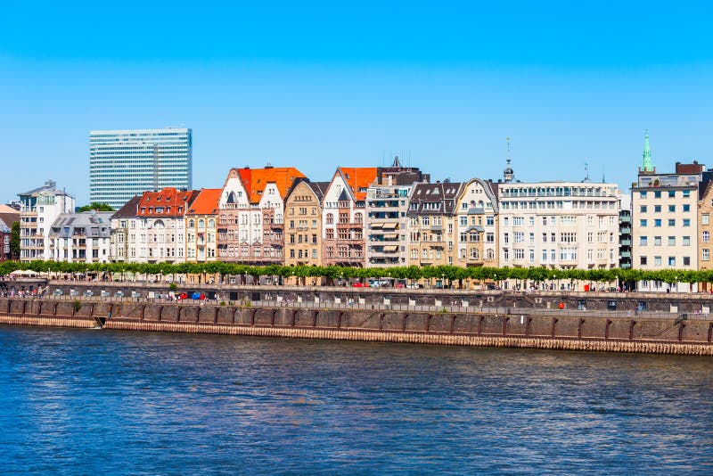Aldstadt Gammal Stad I Dusseldorf Fotografering för Bildbyråer - Bild ...