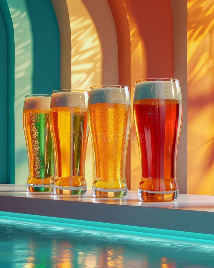 Ale Exploration Event Flat Design Front View Craft Theme 3D Render ...