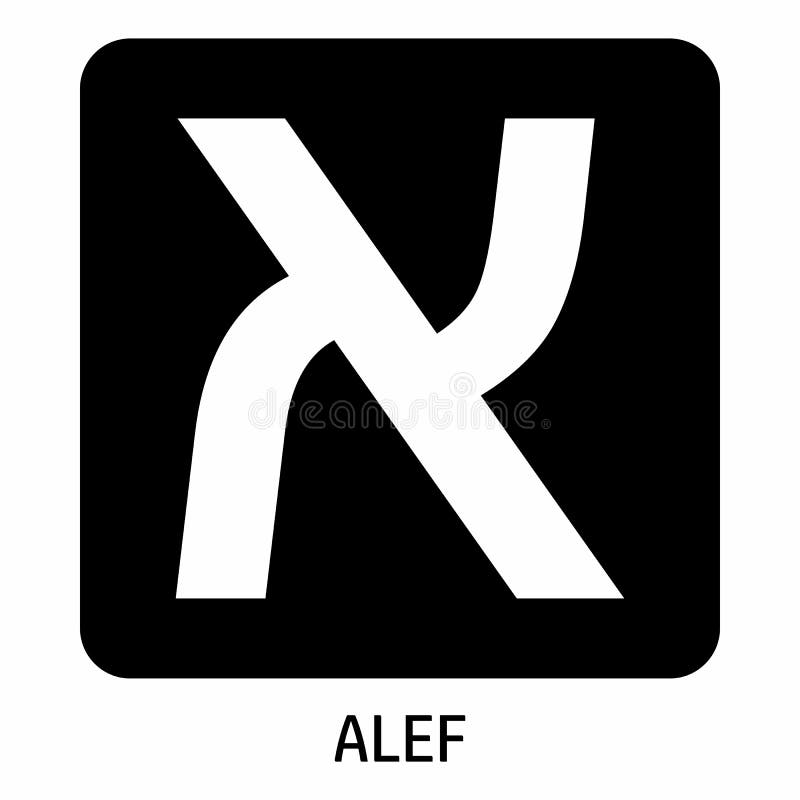 Alef Hebrew Letter Stock Illustrations – 236 Alef Hebrew Letter Stock ...