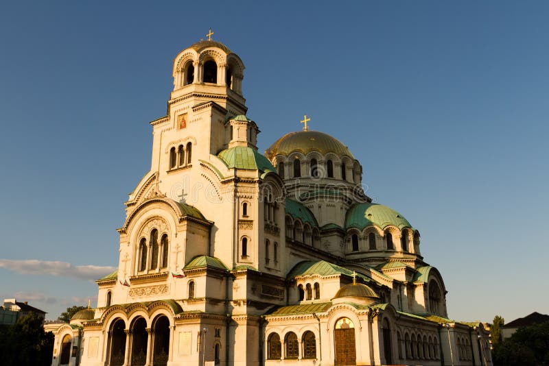 Aleksandar Nevski Cathedral Stock Image - Image of cathedral, facade ...