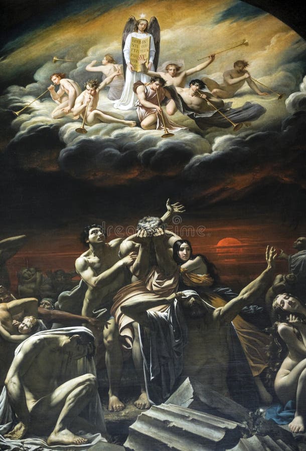 Dante and Virgil in Hell, 1880 Painting by Gustave Courtois Editorial ...