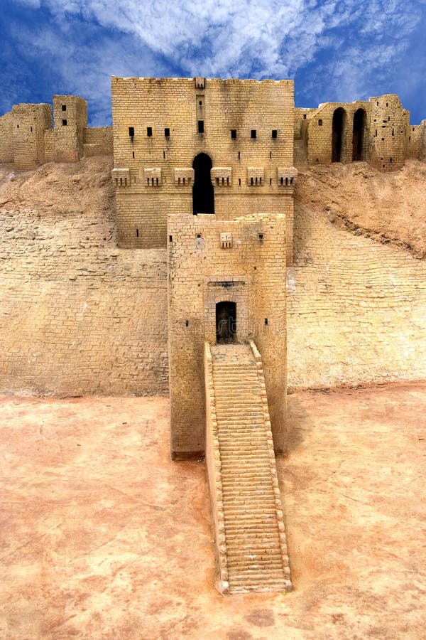 Aleppo Citadel Syria stock photo. Image of historical - 5399772