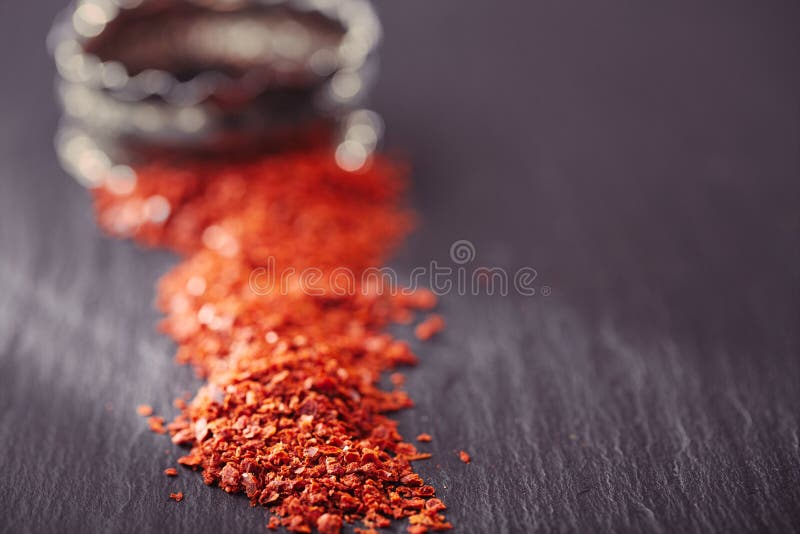 Aleppo Pepper Mild Chilli Flakes Stock Image - Image of pepers ...