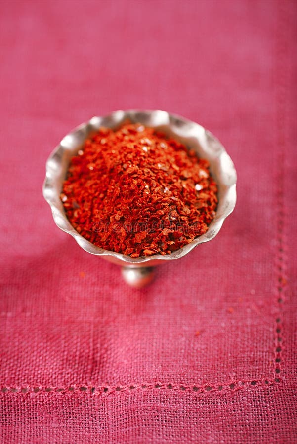 Aleppo Pepper Mild Chilli Flakes Stock Photo - Image of food, closeup ...