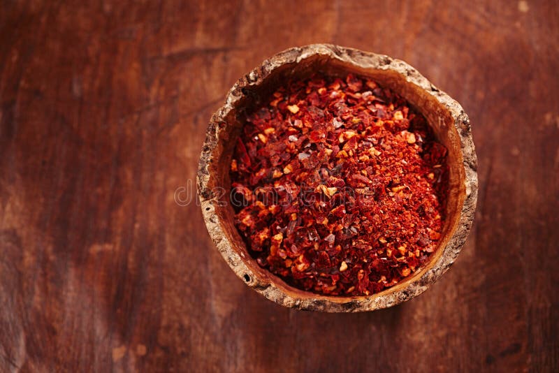 Aleppo Pepper Mild Chilli Flakes Stock Image - Image of middle, closeup ...