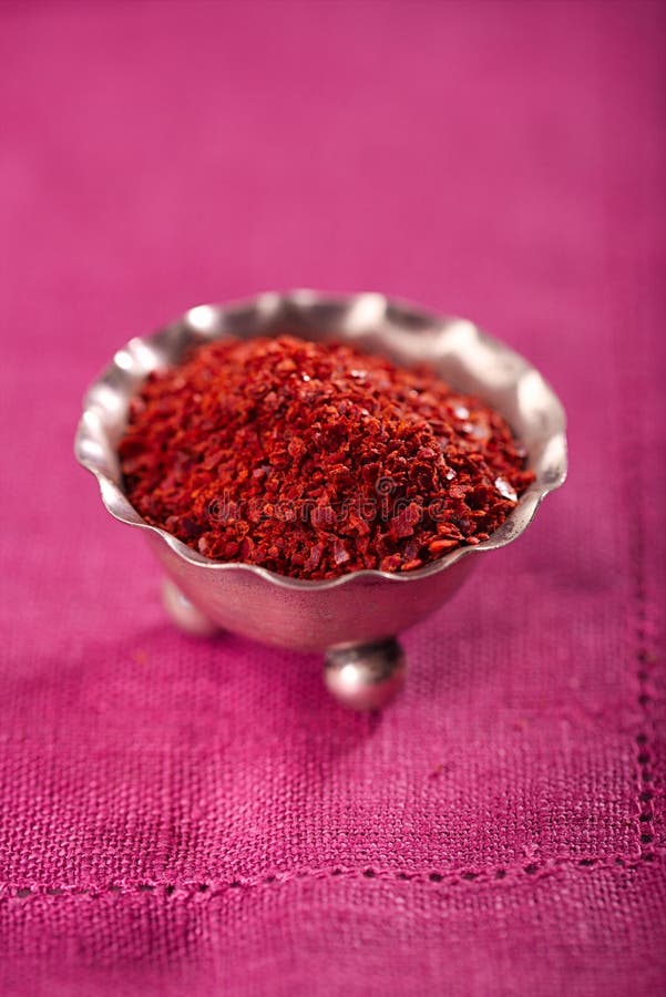 Aleppo Pepper Mild Chilli Flakes Stock Photo - Image of food, closeup ...
