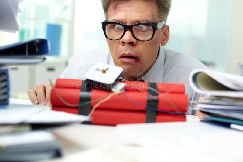 Alert stock image. Image of horrified, caucasian, bomb - 27879047