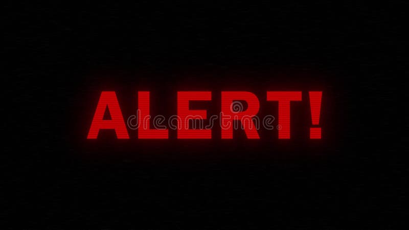 ALERT Animation with Glitch Effect for Ads and Games Stock Video ...