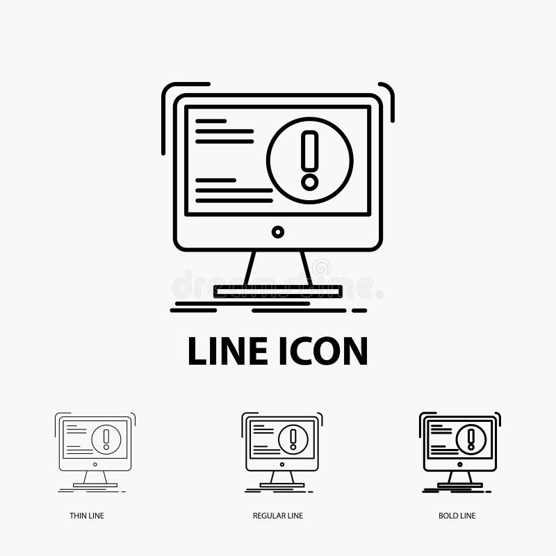 Alert, Antivirus, Attack, Computer, Virus Icon in Thin, Regular and ...