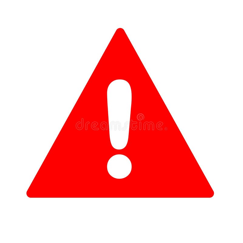 Alert Attention Caution Danger Warning Error Exclamation Icon or Symbol ...