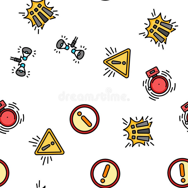 Attention Signal Tower Warning about Danger Icon Stock Illustration ...