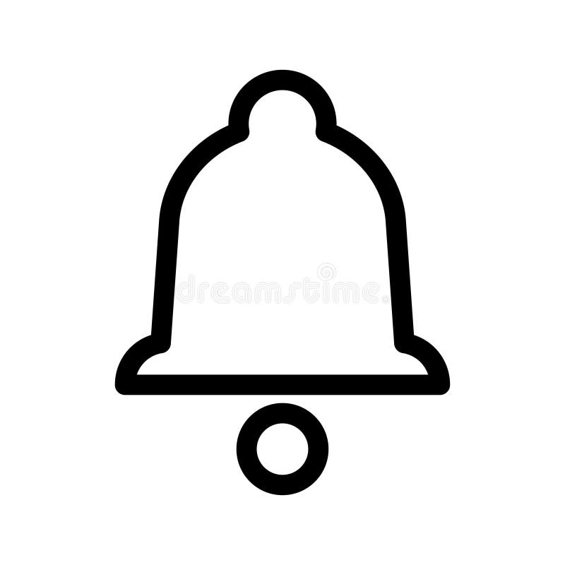Alert, bell icon stock vector. Illustration of notification - 219805628