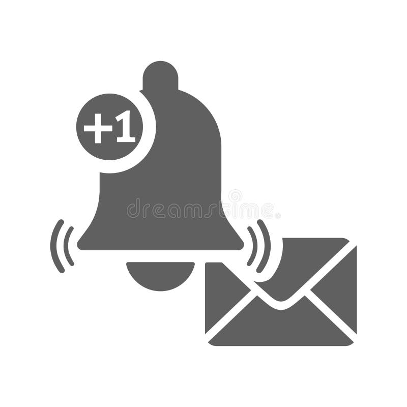 Alert, Bell, Notification Icon. Gray Vector Graphics Stock Vector ...