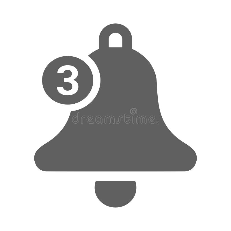 Alert, Bell, Notification Icon. Gray Vector Graphics Stock Vector ...
