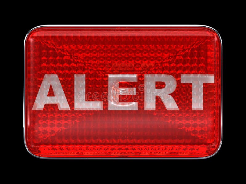 Alert Button Or Headlight Isolated Stock Illustration - Illustration of ...