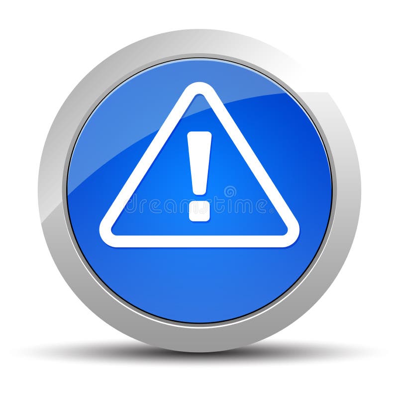 Alert Icon Shiny Bright Orange Round Button Illustration Stock Image ...