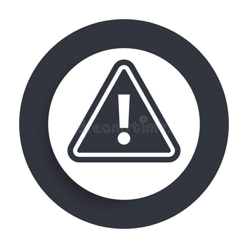 Alert Icon Flat Vector Illustration Design Round Buttons Collection 6 ...