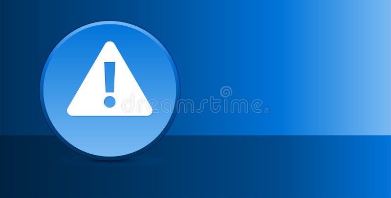 Alert Icon Glassy Modern Blue Button Abstract Background Stock ...