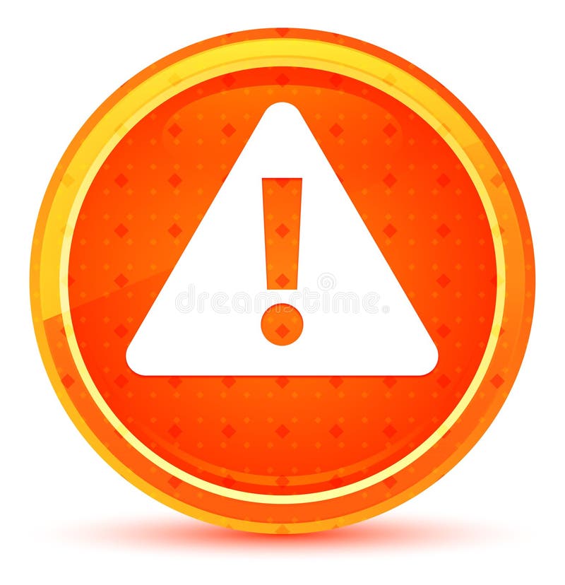 Alert Icon Floral Blue Round Button Stock Illustration - Illustration ...