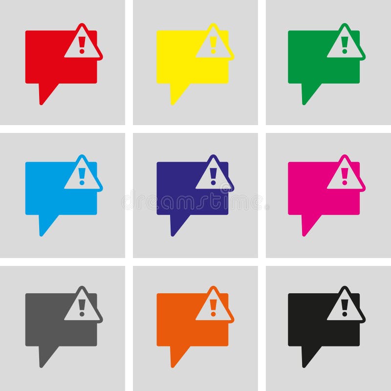 Alert Icon Stock Vector Illustration Flat Design Stock Vector ...