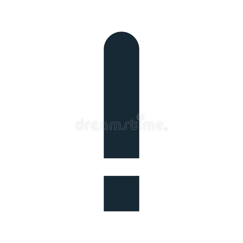 Alert Icon Vector Logo Template Stock Vector - Illustration of sign ...
