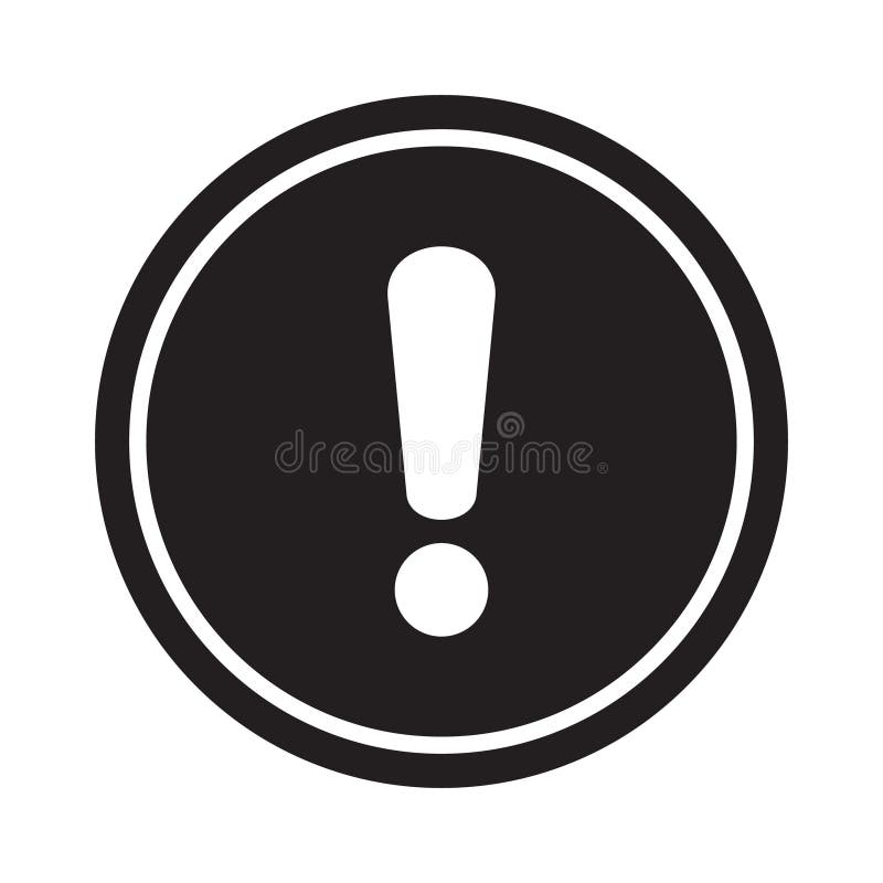 Alert Icon. Warning Sign and Symbol. Exclamation Mark in Circle Stock ...