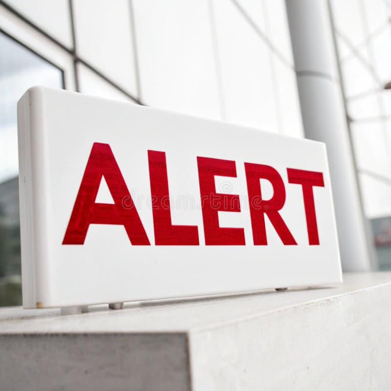 Alert on Transparent Background Stock Illustration - Illustration of ...