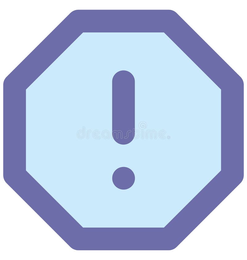 Alert Isolated Vector Icon Which Can Easily Modified or Edit Alert ...