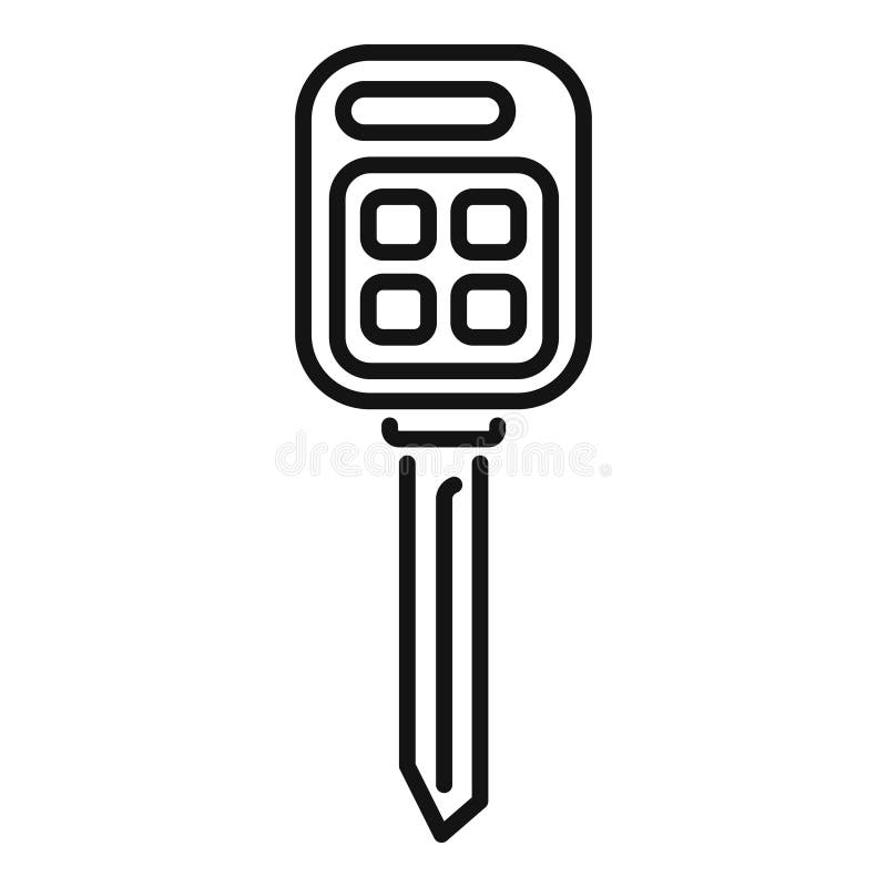 Alert Key Control Icon Outline Vector. Modern Vehicle Stock Vector ...