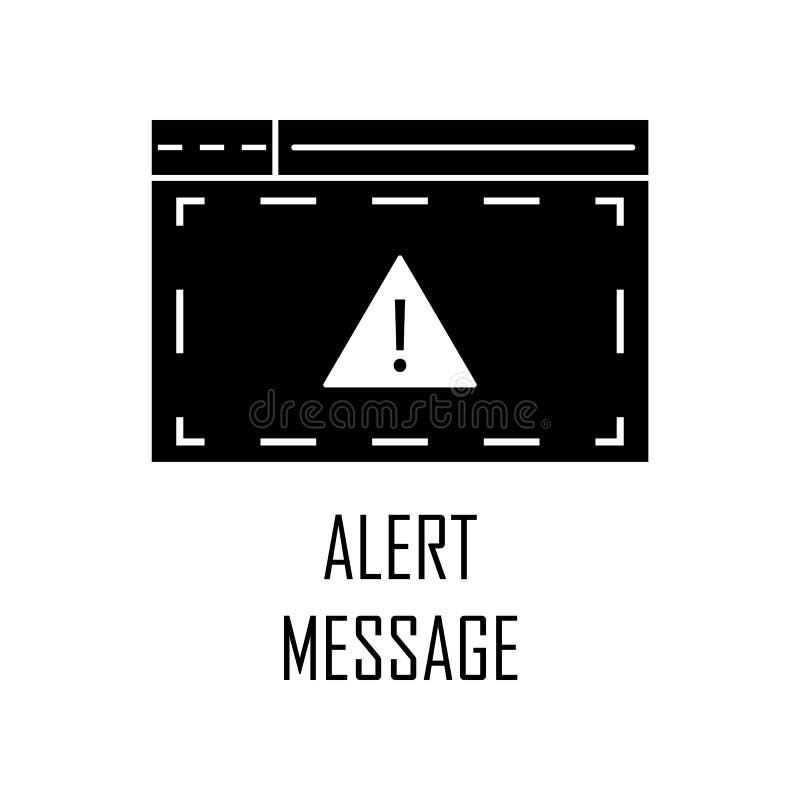 Alert Message Icon. Element of Web Development for Mobile Concept and ...