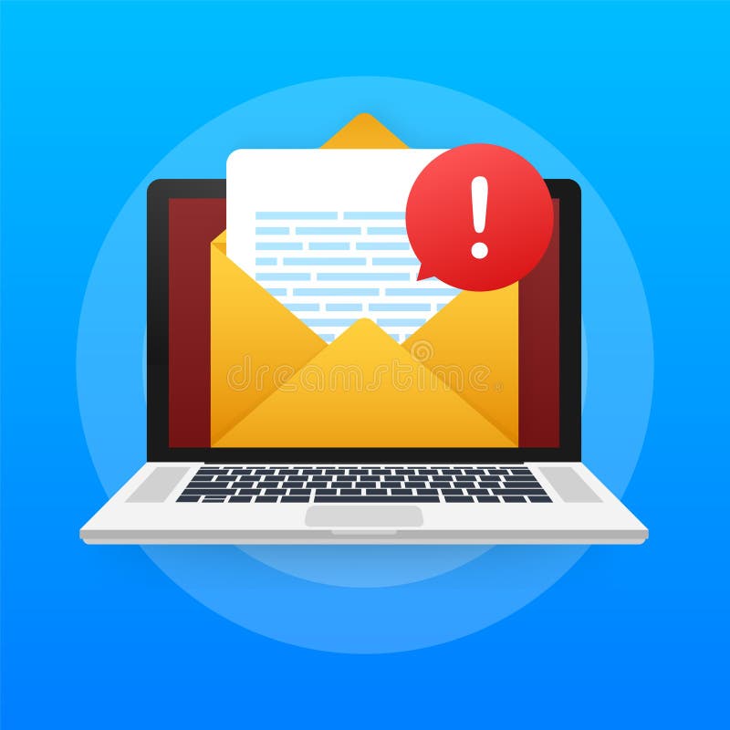 Alert Message Laptop Notification. Danger Error Alerts, Laptop Virus ...