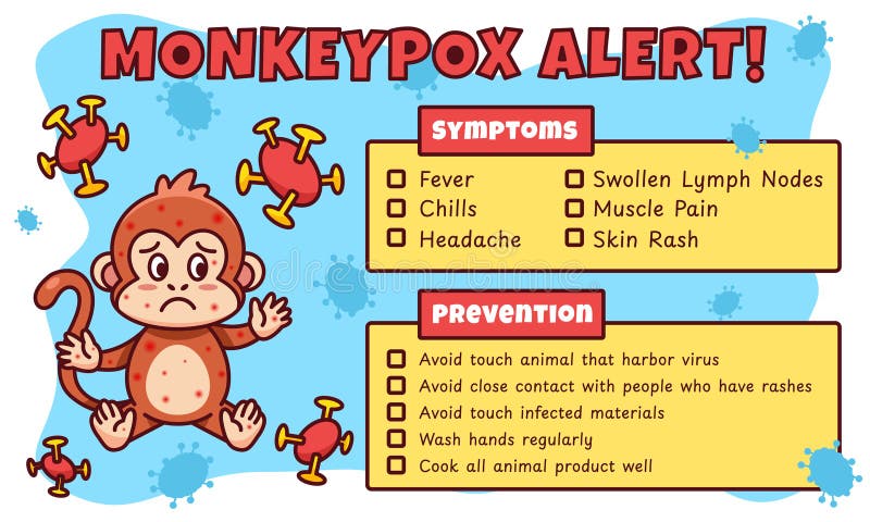 Alert of Monkeypox Disease Spread Stock Illustration - Illustration of ...