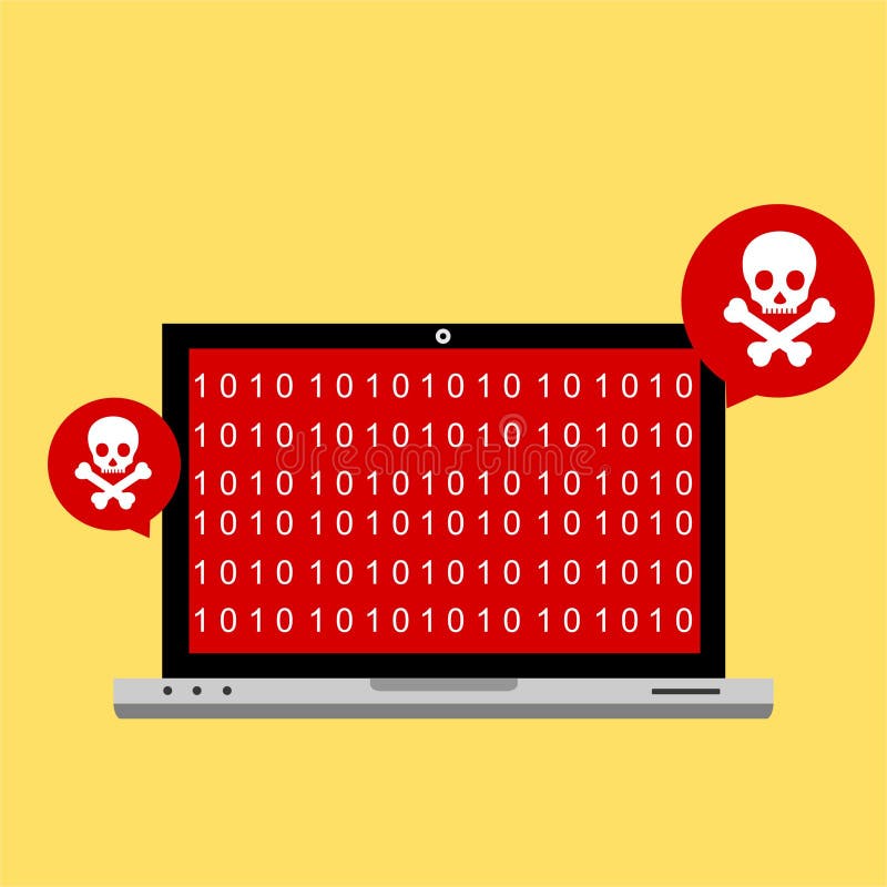 Alert Notification on Laptop Computer Vector, Malware Concept, Spam ... Alert Notification on Laptop Computer Vector, Malware Concept, Spam ...