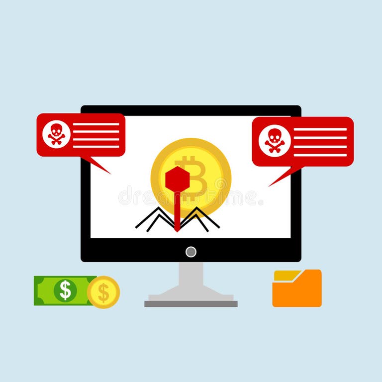 Alert Notification on Laptop Computer Vector, Malware Concept, Spam Data, Fraud Internet Error ...