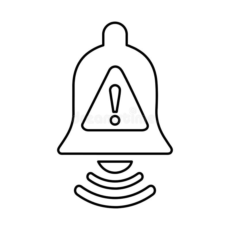 Alert, Notification Line Icon. Outline Vector Stock Vector ...