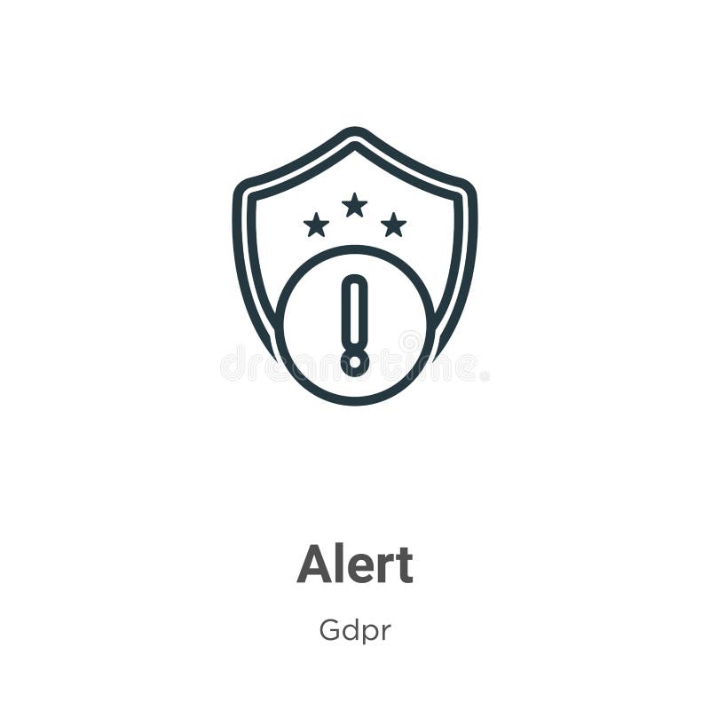 Alert Icon in Filled, Thin Line, Outline and Stroke Style. Vector ...