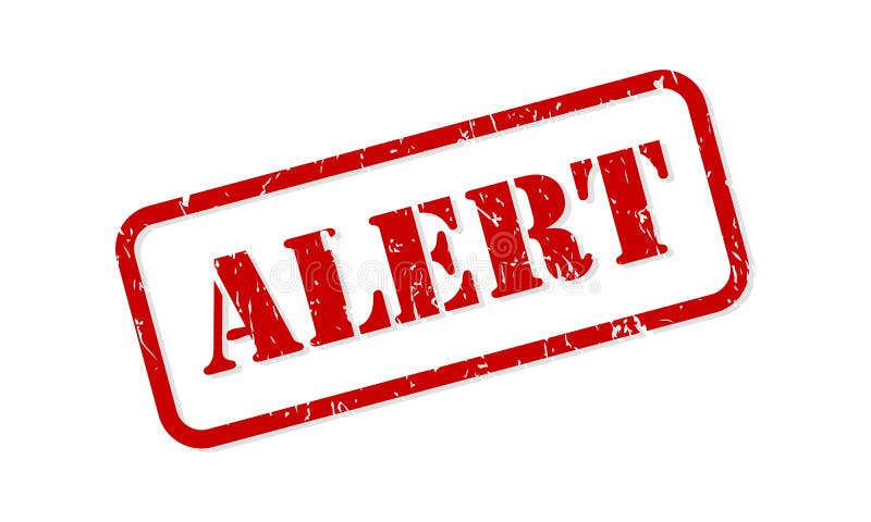 Red Alert rubber stamp stock vector. Illustration of header - 102087091