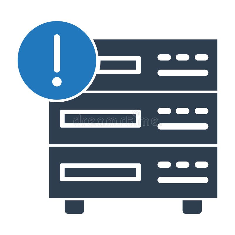 Alert Server Isolated Vector Icon Which Can Easily Modify or Edit Stock ...