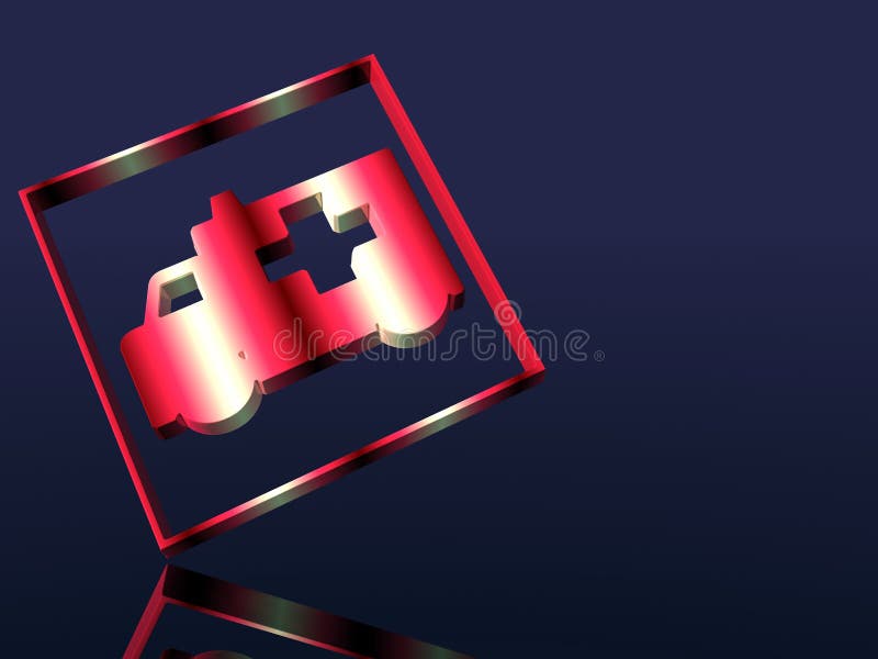 Alert sign, hospital area. stock illustration. Illustration of notice ...