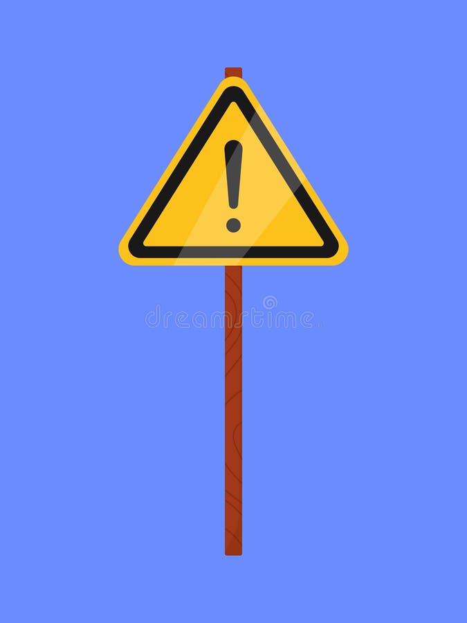 Alert Sign Icon Vector. Alert Street Sign Vector Stock Vector ...