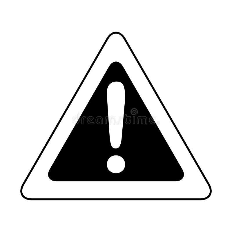 Alert sign isolated icon stock illustration. Illustration of security ...
