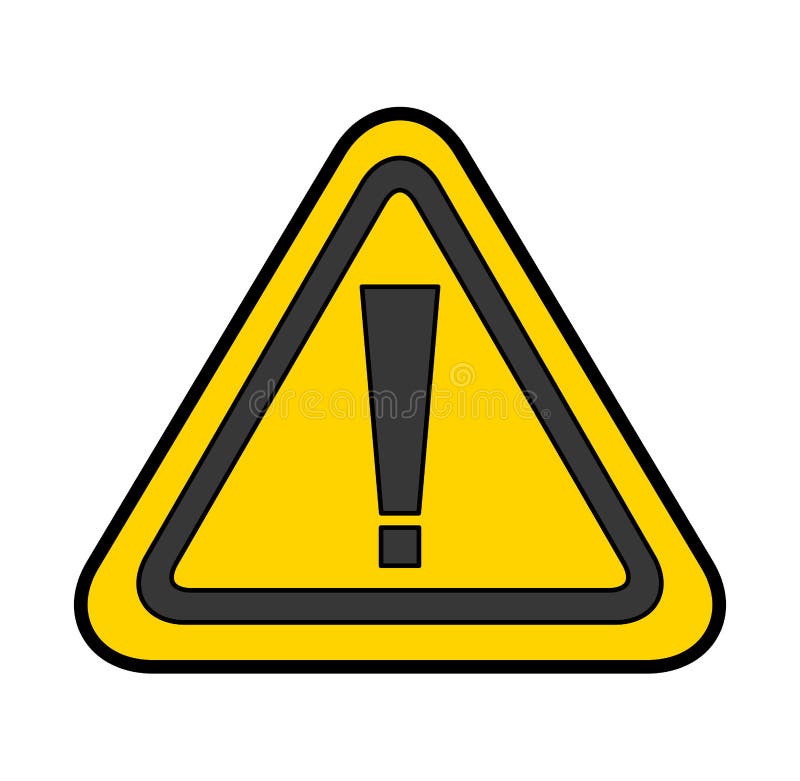 Alert sign isolated icon stock vector. Illustration of secure - 92056773