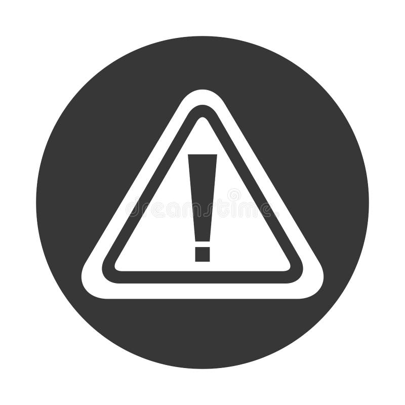 Alert sign isolated icon stock vector. Illustration of secure - 92056808