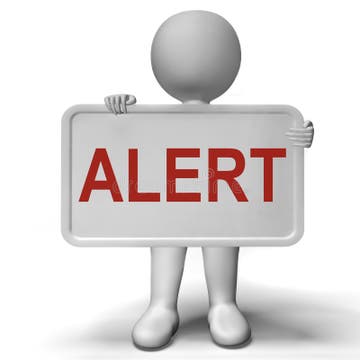 Alert Sign Meaning Notice Caution or Advisory Stock Illustration ...