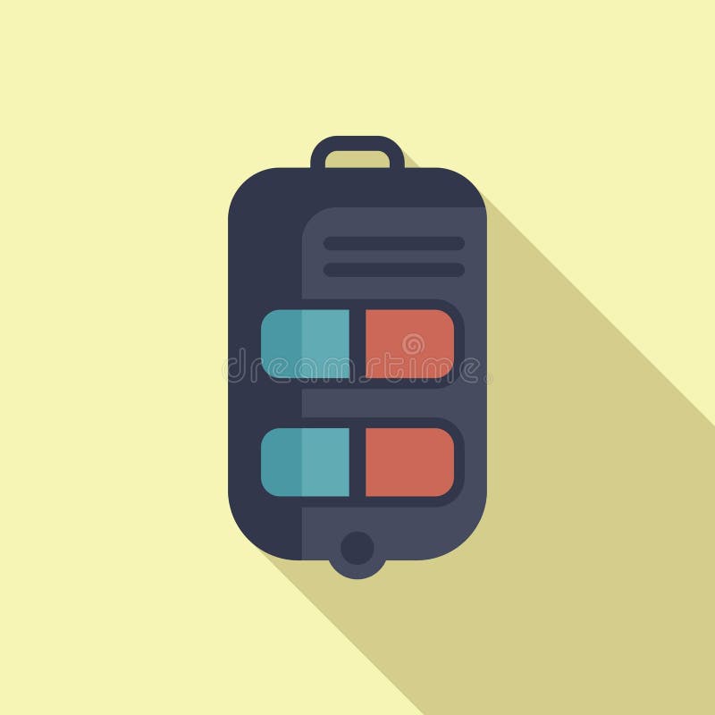 Alert Smart Key Icon Flat Vector. Control Vehicle Access Stock Vector ...