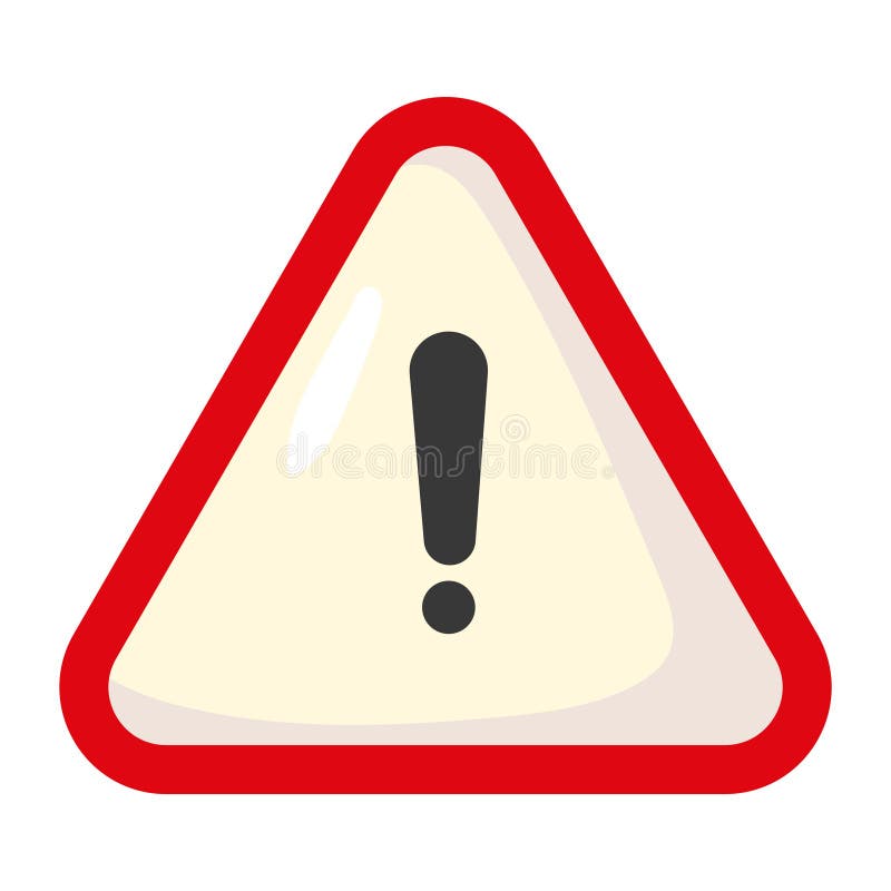 Alert symbol yellow square stock illustration. Illustration of signal ...