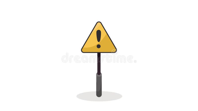 Alert Symbol in Triangle Animation Stock Footage - Video of security ...