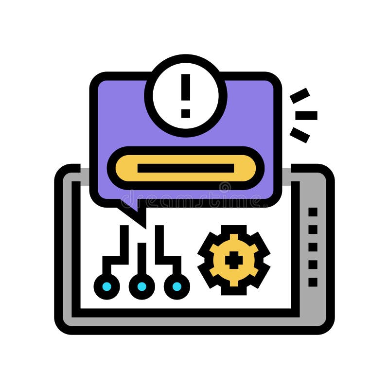 Alert Vector Icon. Isolated Contour Symbol Illustration Stock Vector ...