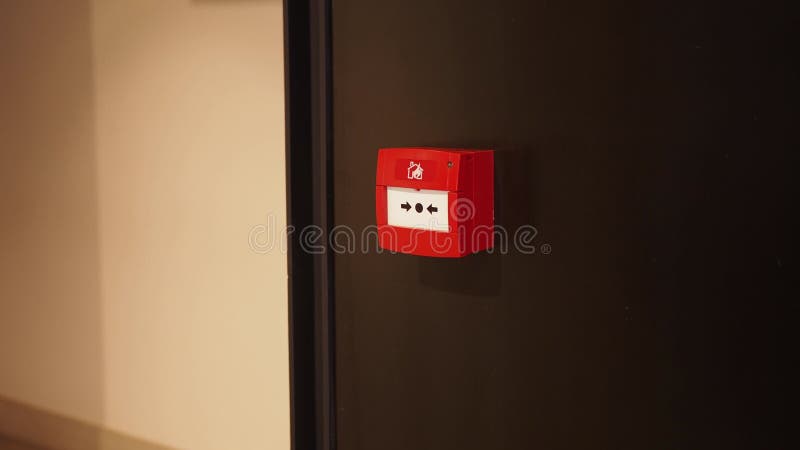 Alert System Mounted on Wall for Safety and Emergency Response Stock ...