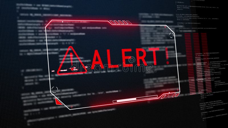 Security Warning Text Against Data Processing Stock Footage - Video of ...